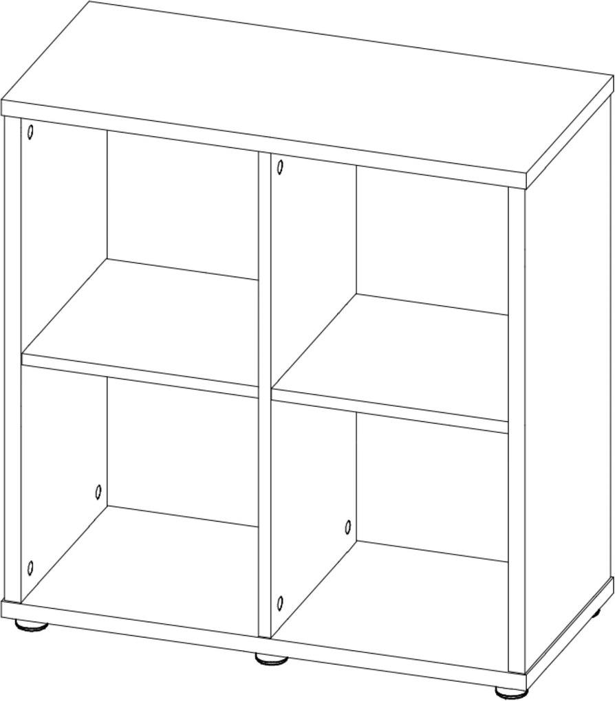 Sconto Regál/knihovna LITE RM22 dub sonoma