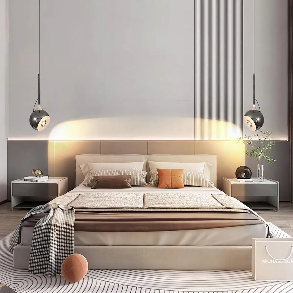 Toolight REA, LAMP LED G087-1CP BLACK CHROME, OSW-09704