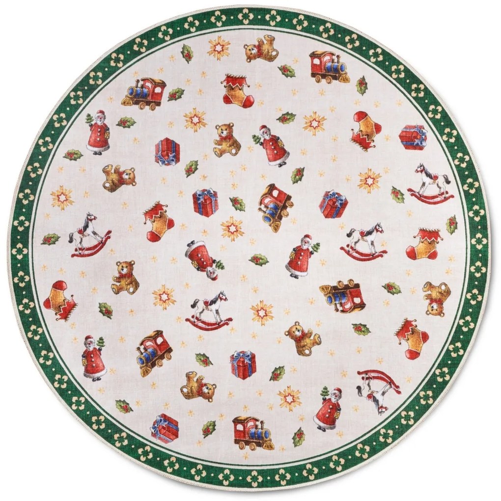 Villeroy & Boch Kusový koberec Toy's delight s potiskem 106193 Green, Multicolor kruh, 150x150 (průměr) kruh, zelená, obývací pokoj