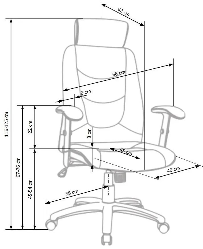 Kancelářská židle Stilo, černá