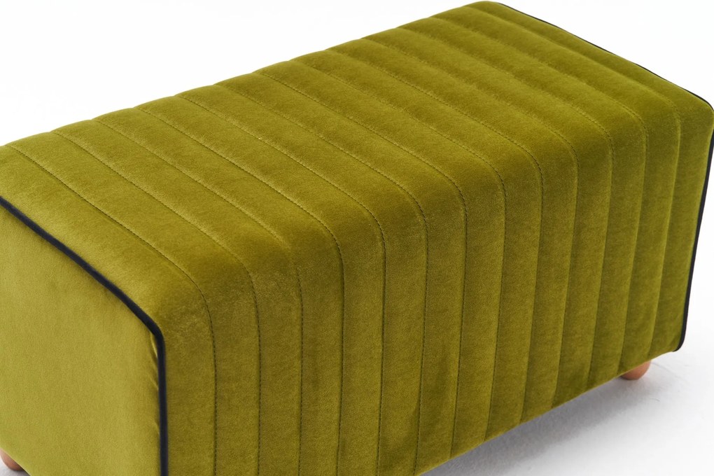 Atelier del Sofa Taburet Mabel Puf - Green, Zelená