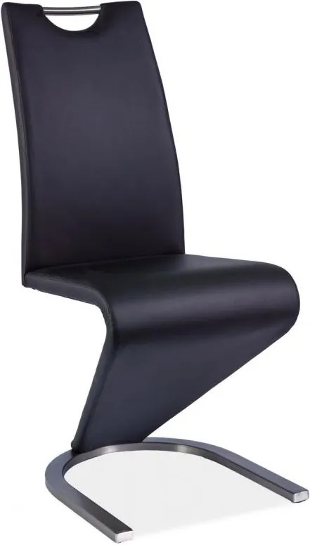Signal Jídelní čalouněná židle H-090 černá/ocel