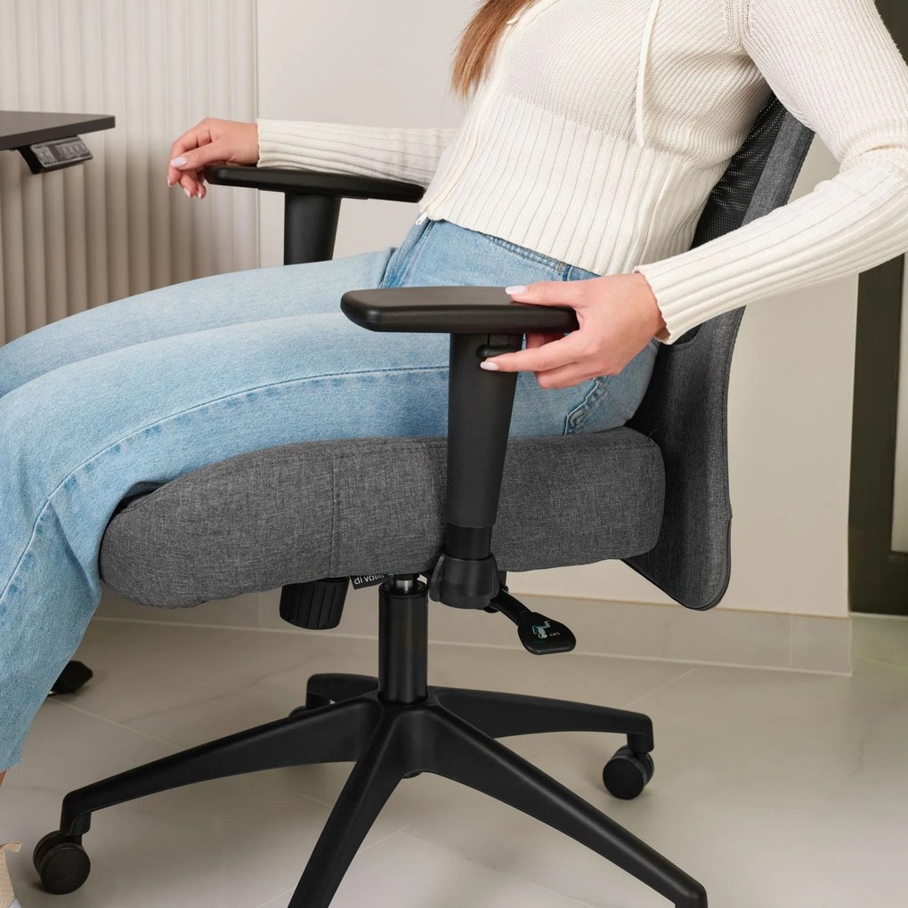 Ergonomické křeslo MOLFETA tmavě šedé