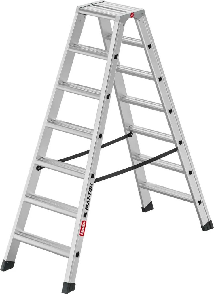 Hliníkové štafle Hailo Master D100 2x7 stupnů, 10000-114