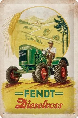 Postershop Plechová cedule: Fendt Dieselross - 20x30 cm