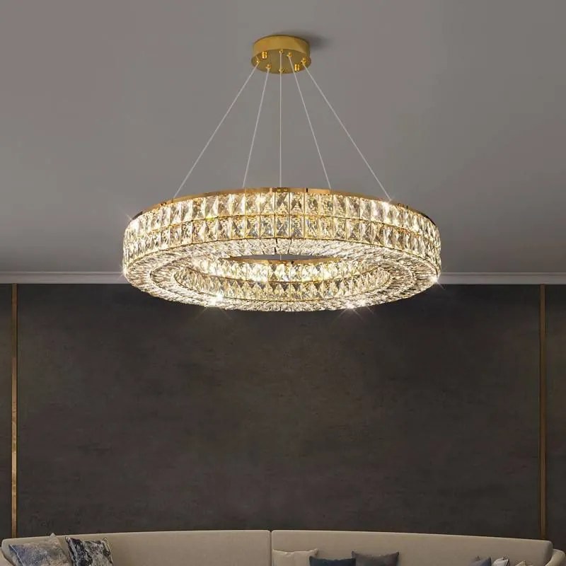 Toolight Designové LED osvětlení Crystal + dálkové ovládání LED APP1568-CP Gold 60cm