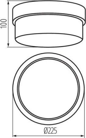 Svítidlo Kanlux TUNA S1101-W 100W E27 bílá IP44 04260