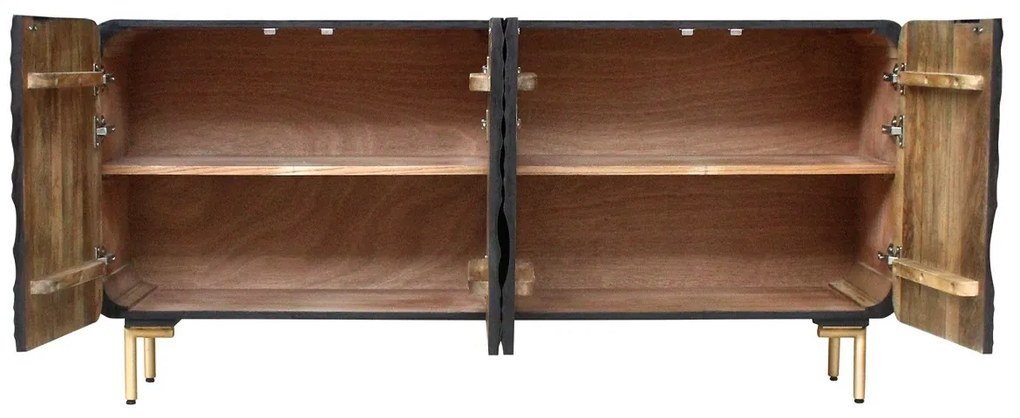 Designová komoda Gavrilla 160 cm černé mango