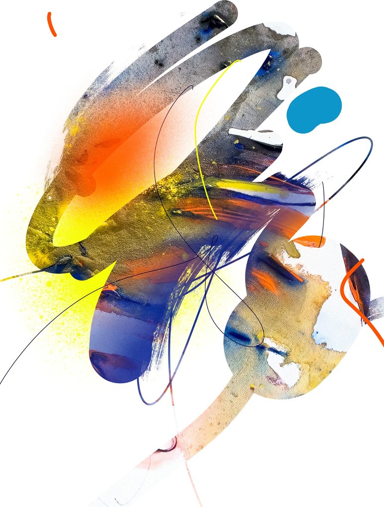 Martin Kafes33 Hirth | Obíhající ticho Rám: Bílý, Velikost: 100 x 70 cm