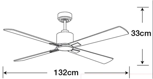 Lucci Air 210520 - Stropní ventilátor AIRFUSION CLIMATE dřevo/matný chrom + DO