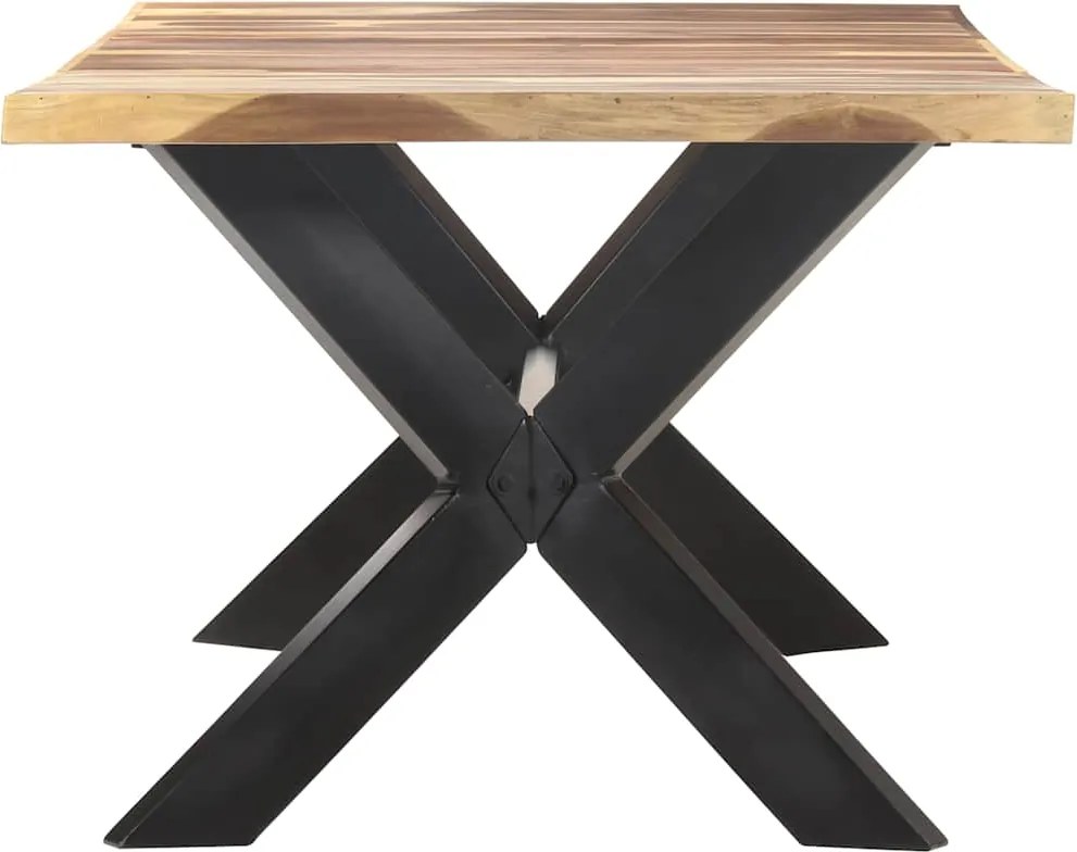 Jídelní stůl 200x100x75 cm masiv s medovou povrchovou úpravou 321549