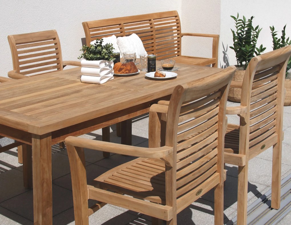 Noela Zahradní teakový set 1+4 pro 4 osoby Garden III.
