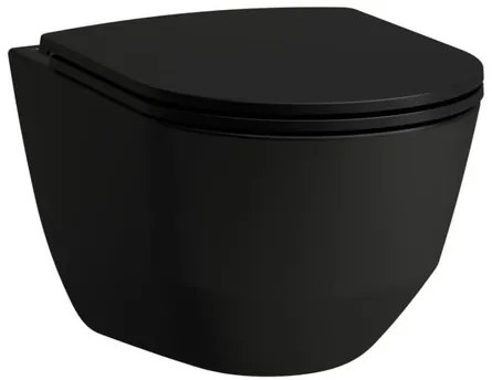 Wc závěsné Laufen Pro vodorovný odpad 53x36x34,5 cm černá mat H8209667160001