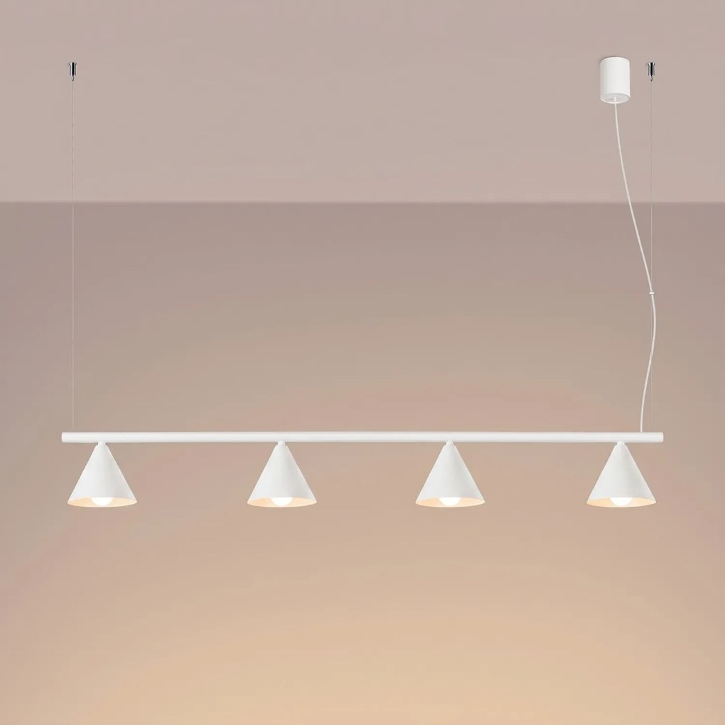 Sollux Lighting Lustr NOX 4L bílý