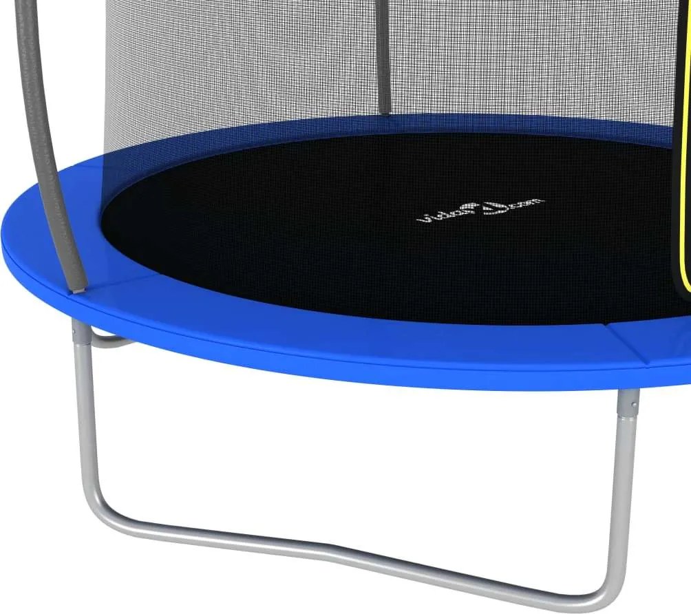 vidaXL Trampolína s příslušenstvím kulatá 244x55 cm 100 kg [92453] Barva: Šedá