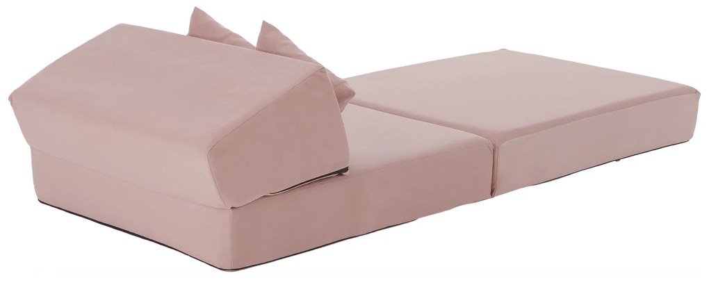 Kondela Skládací matrace/křeslo, 2v1, růžová, PELOS