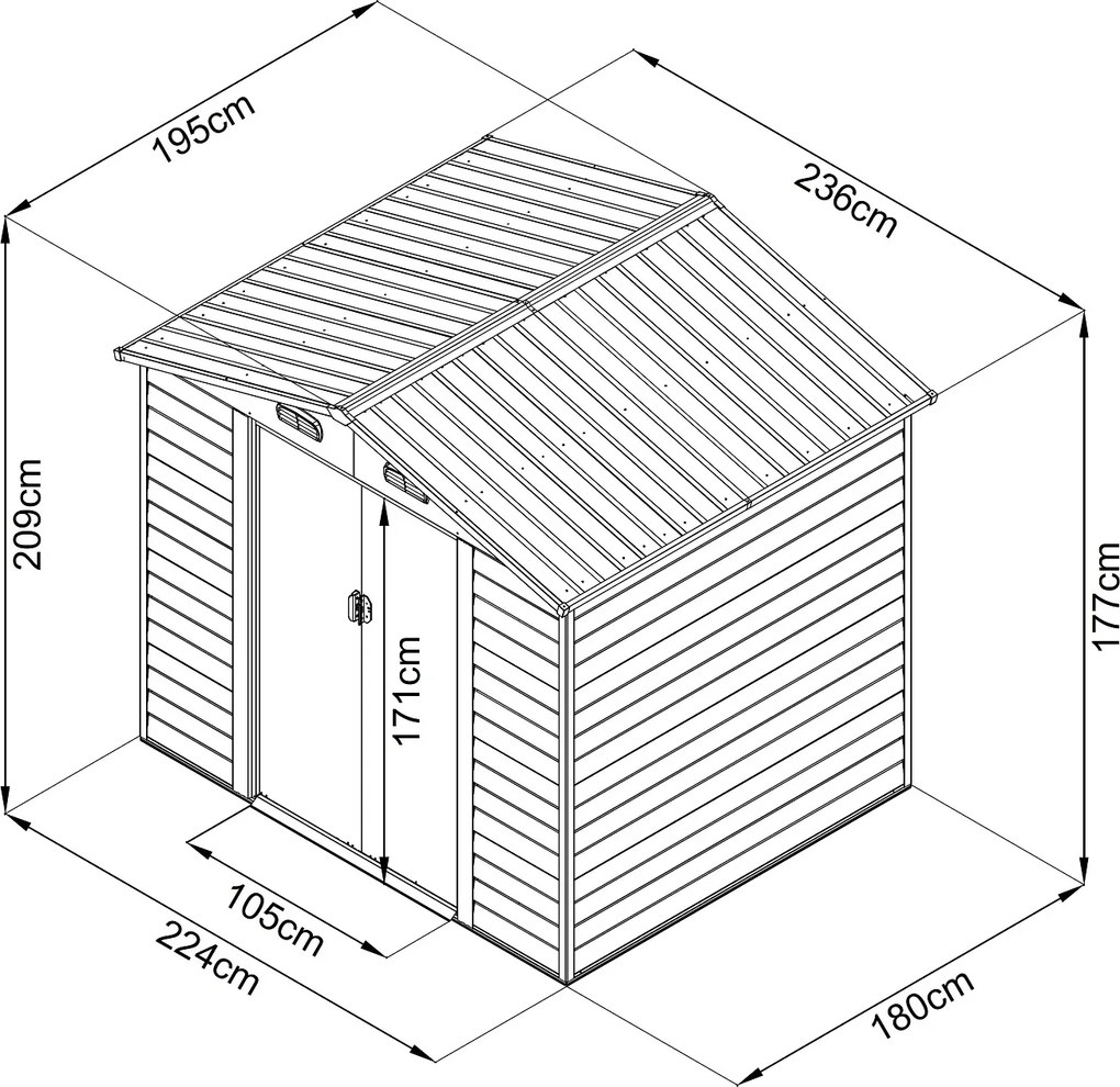 LANIT PLAST, s.r.o. zahradní domek LANITPLAST MAXTORE WOOD 86 LG2301