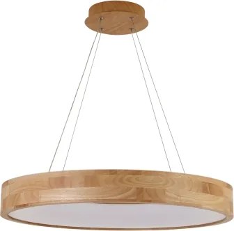 Brilagi -LED Lustr na lanku FALCON WOOD LED/40W/230V 3000/4000/6000K 60 cm dřevo
