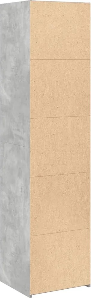 Skříň highboard betonově šedá 45 x 41 x 185 cm kompozitní dřevo 3281676