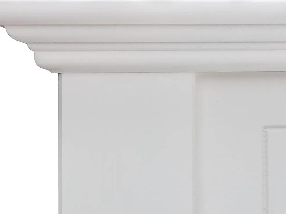 Bílý nábytek Postel Belluno Elegante 120 x 200 cm, borovice, bílá, masiv