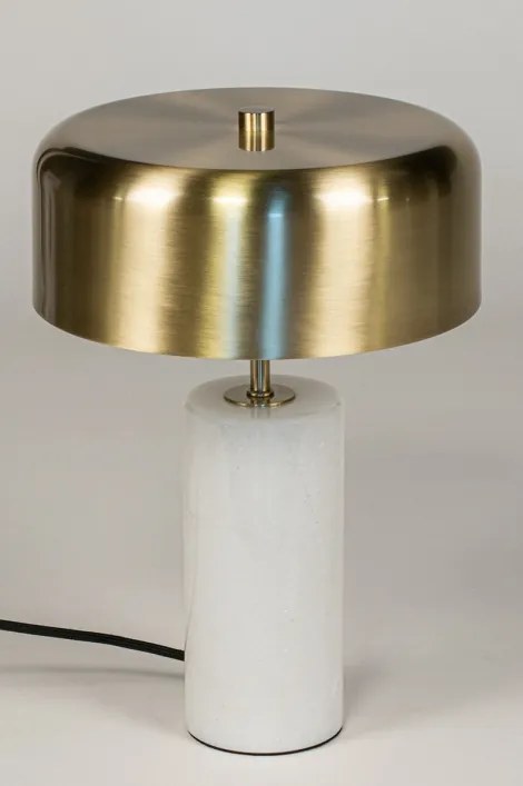 Stolní lampa Morph White Marmor Gold