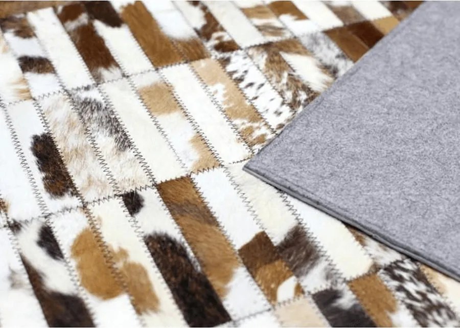 Tempo Kondela Luxusní koberec, pravá kůže, 201x300 cm, KŮŽE TYP 4