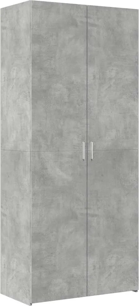 Úložná skříňka betonově šedá 80x42,5x225 cm kompozitní dřevo 3281353