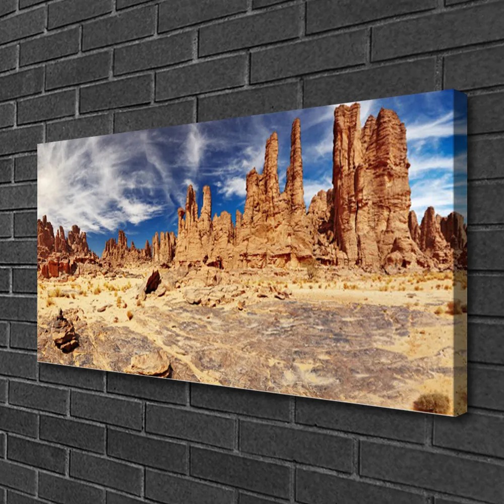 Obraz na plátně Poušť Krajina 125x50 cm