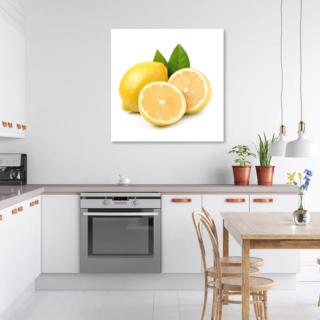 Obraz na plátně, Citron ovoce - 40x40 cm