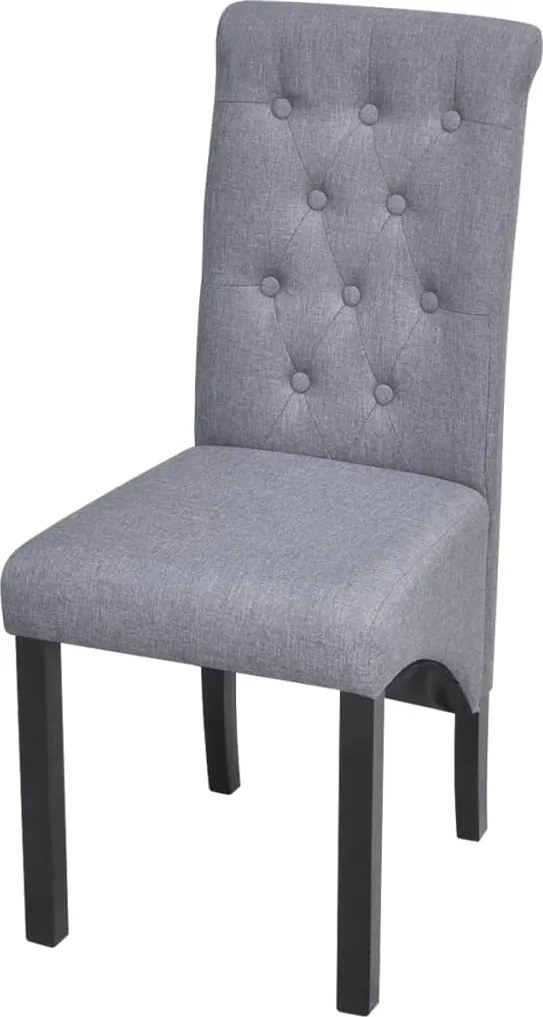 vidaXL Jídelní židle 4 ks textil [272245] Barva: Černá