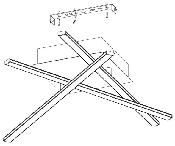 Eglo 95567 - LED stropní svítidlo LASANA 1 LED/13,2W/230V