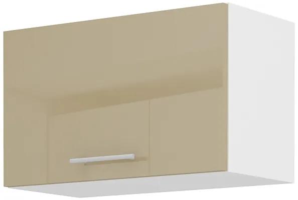Horní kuchyňská skříňka Lavera 60 GU 36 1F (bílá + lesk cappucino). 1032380