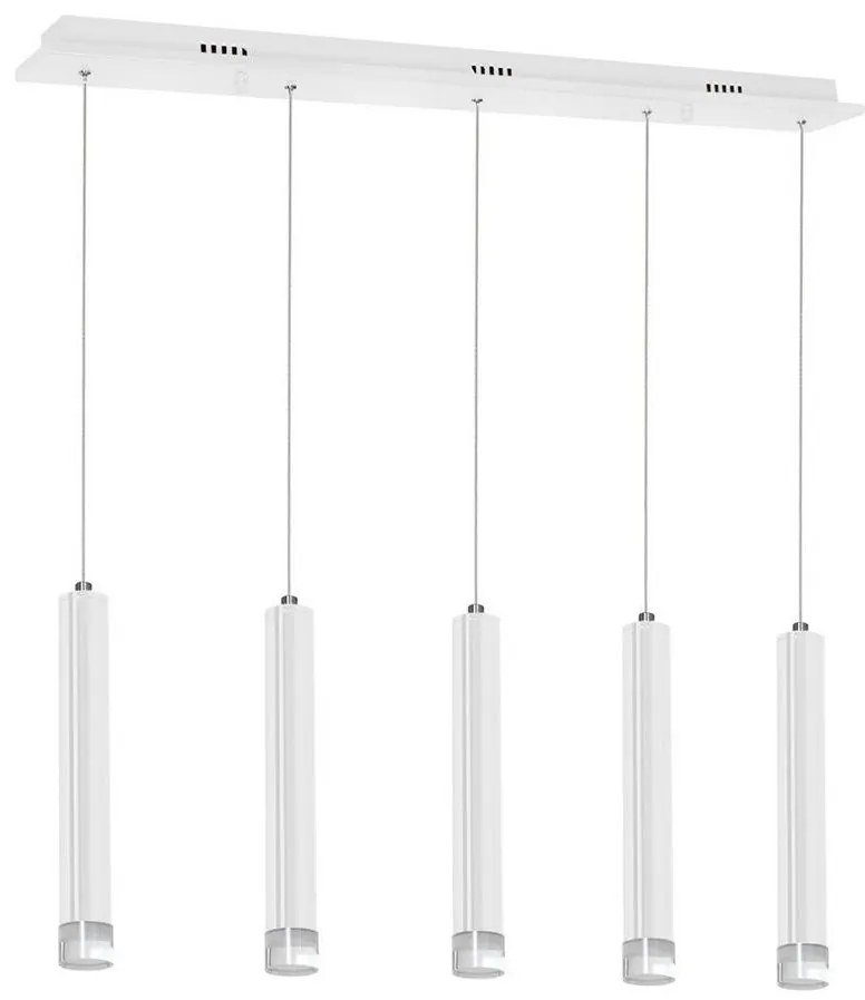 Milagro LED Lustr na lanku ALBA 5xLED/25W/230V bílá MI312