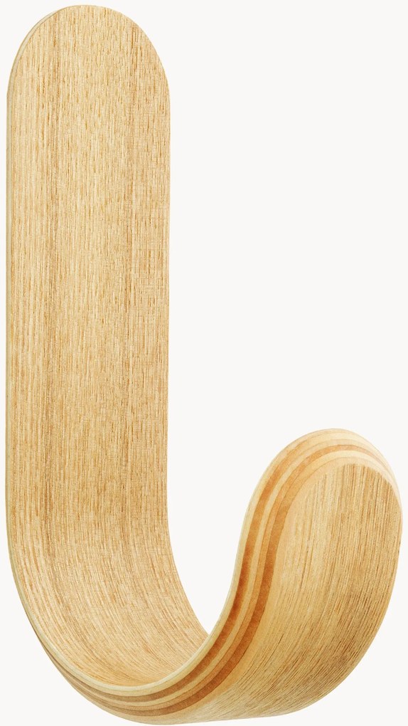 Dřevěný nástěnný háček Curve