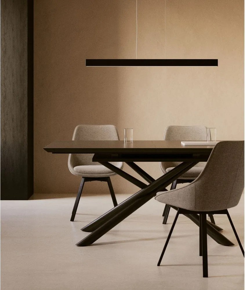 Rozkládací jídelní stůl s přídavnou deskou s keramickou deskou 90x160 cm Theone – Kave Home