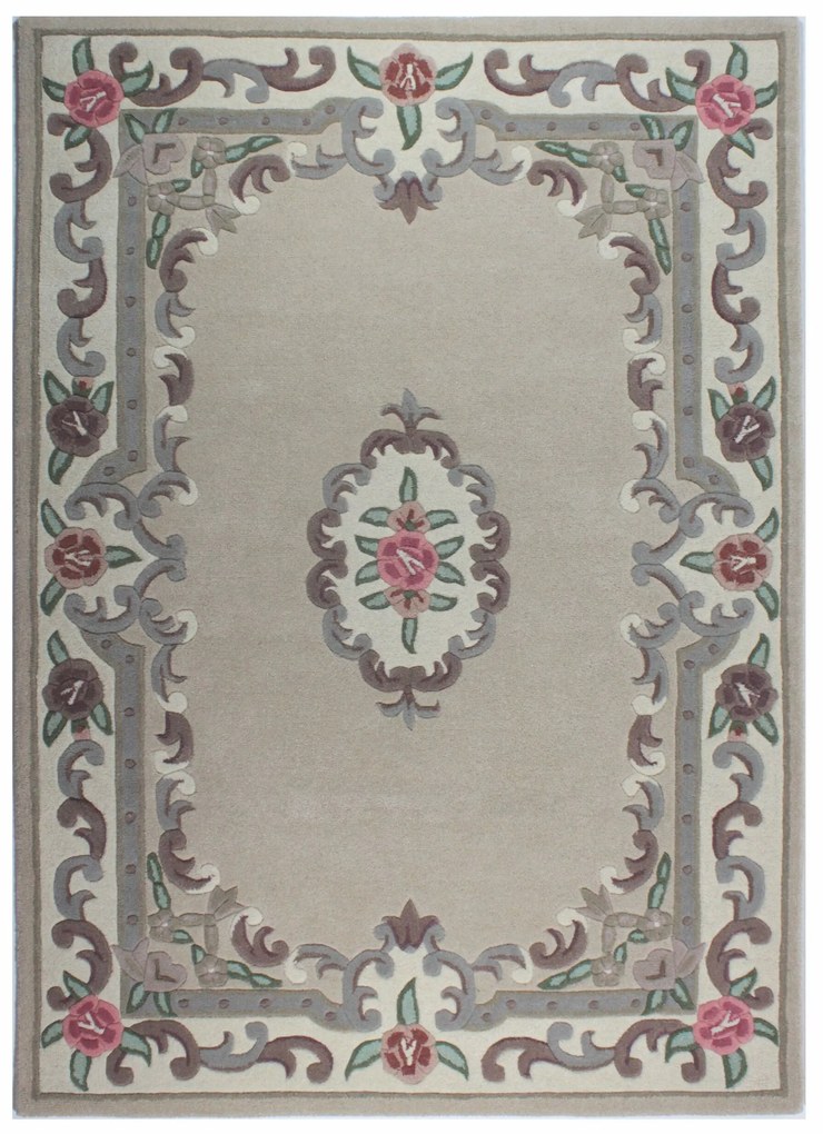 Flair Rugs koberce Ručně všívaný kusový koberec Lotus premium Fawn - 150x240 cm