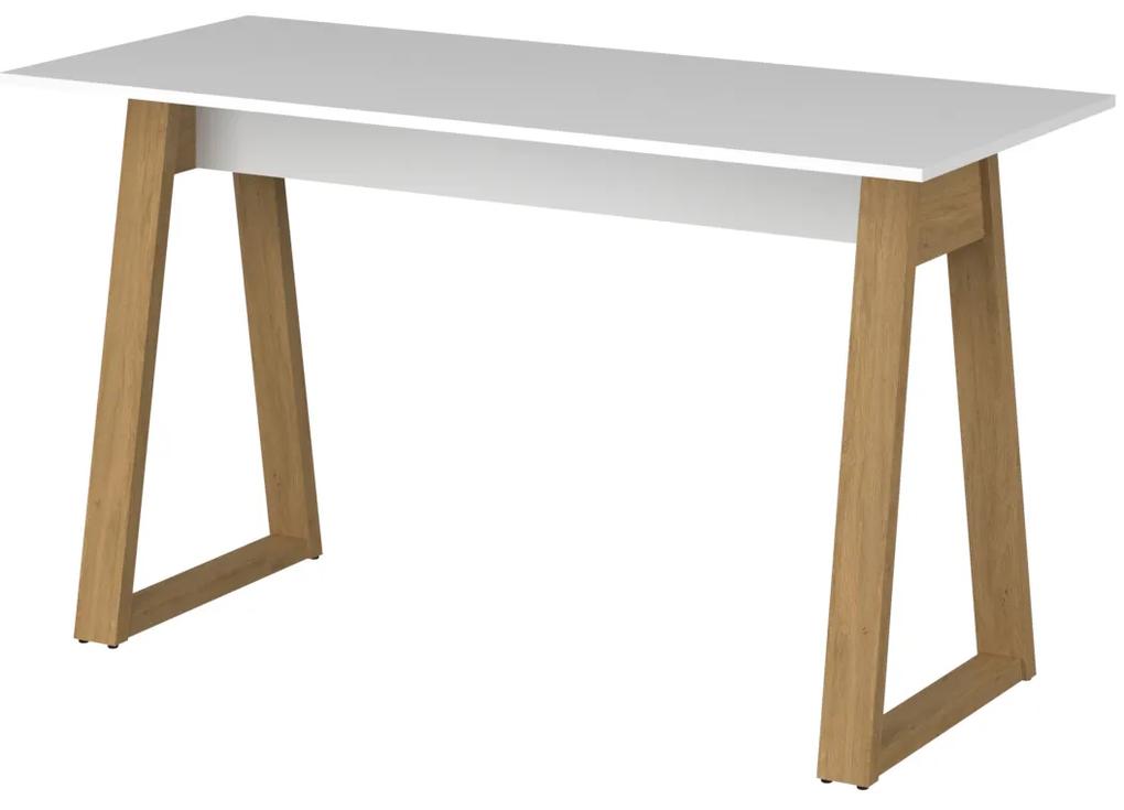 Pc stolek Nickole 140 (bílá + dub kamenný). 1053080