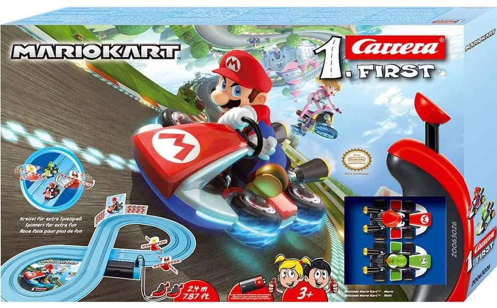 MILLY MALLY Autodráha Carrera FIRST Nintendo Mario Kart™- Mario and Yoshi 2,4m