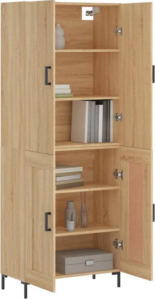 Skříň highboard dub sonoma 69,5 x 34 x 180 cm kompozitní dřevo 3195790
