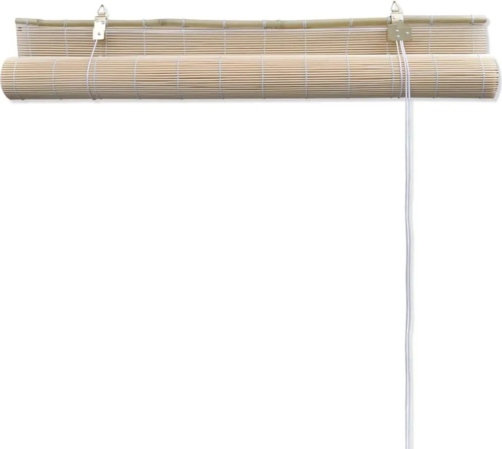 Zatemňovací rolety z přírodního bambusu 2 ks 120 x 160 cm 278742