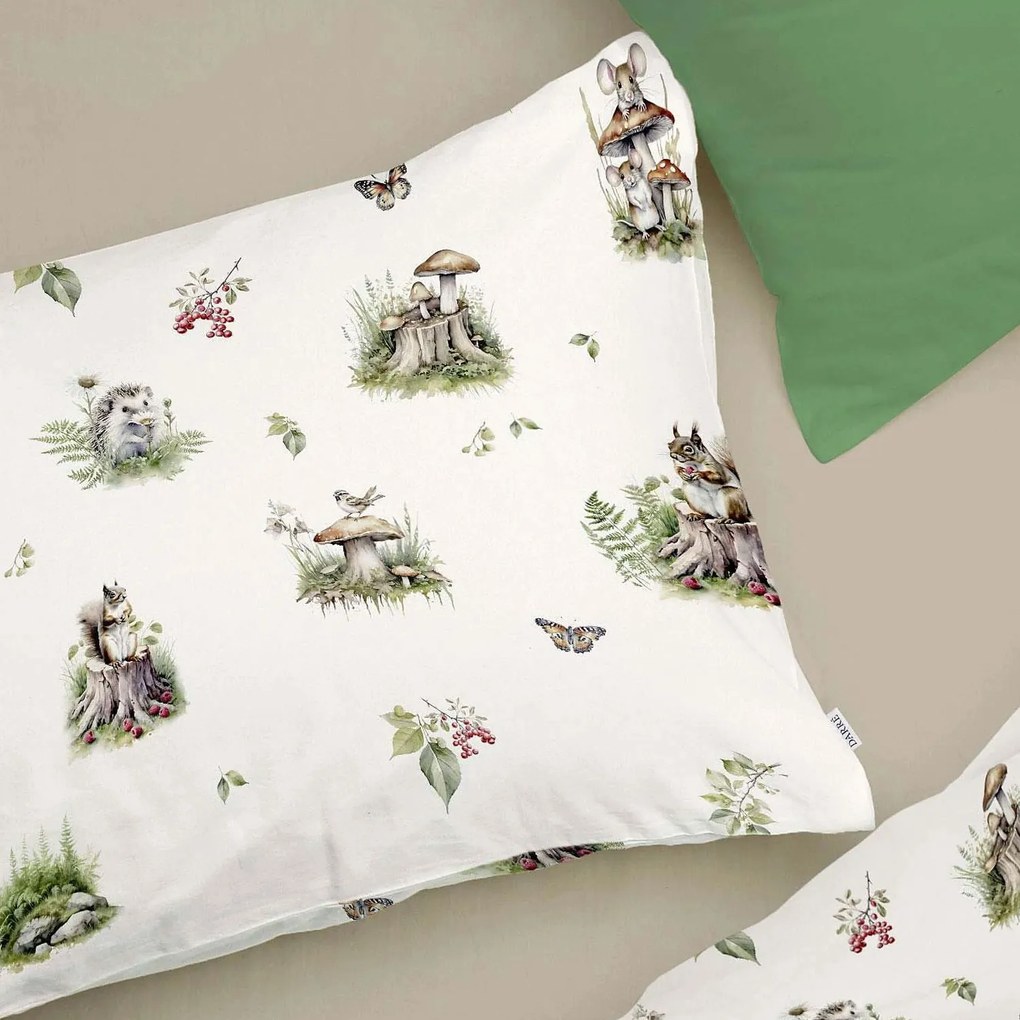 Perkálový bavlněný povlak na polštář Kouzlo lesa Velikost: 70 x 90