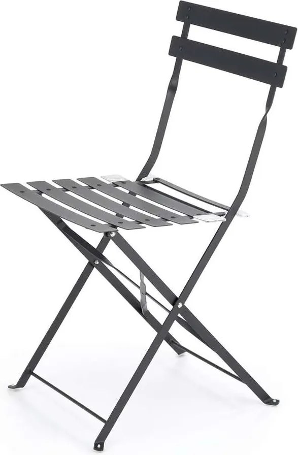 Zahradní balkonový set Perivoli - 2 židle, černá