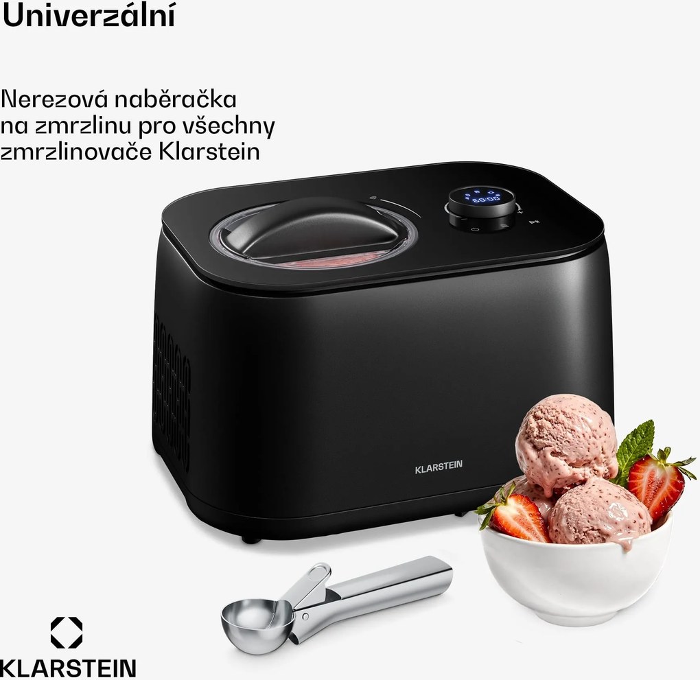 Klarstein Lžíce na zmrzlinu FrostFusion | nerezová ocel | protiskluzová | ergonomická | lze mýt v myčce nádobí