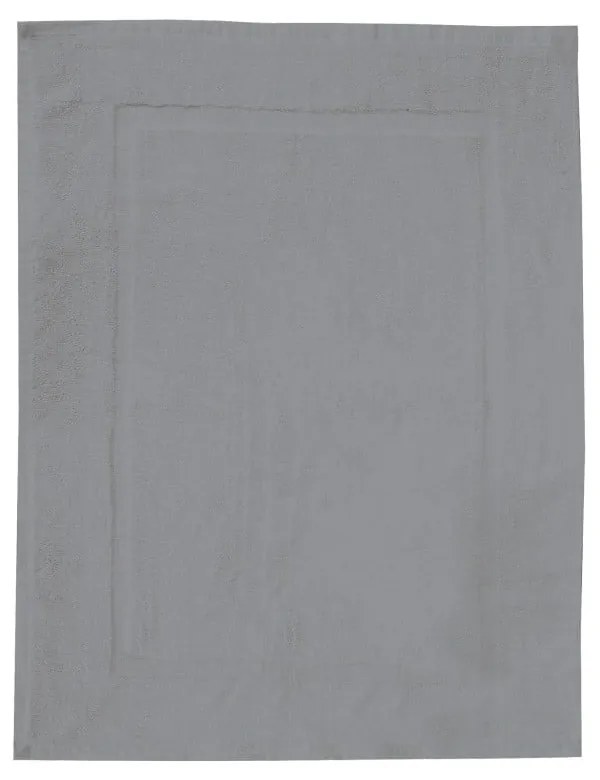 Šedá bavlněná koupelnová předložka Wenko, 50 x 70 cm