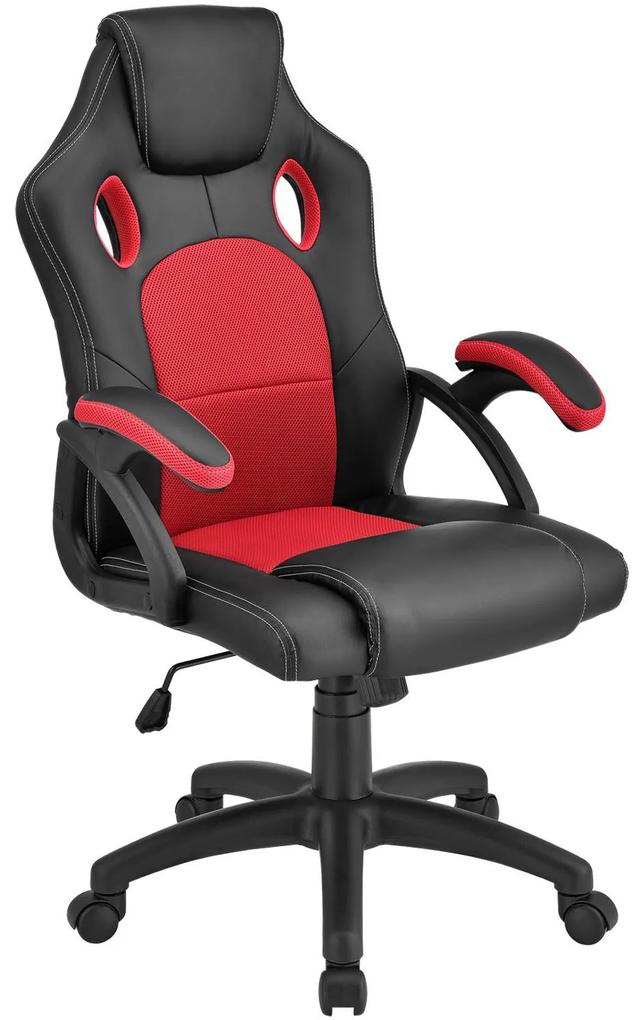 InternetovaZahrada - Kancelářská židle Montreal – černo/červená