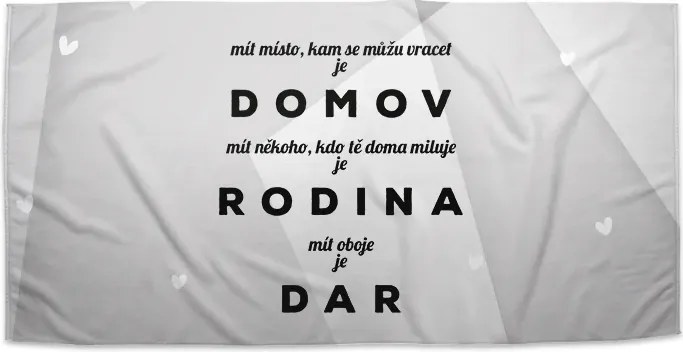 Sablio Ručník Domov 5 - 50x100 cm