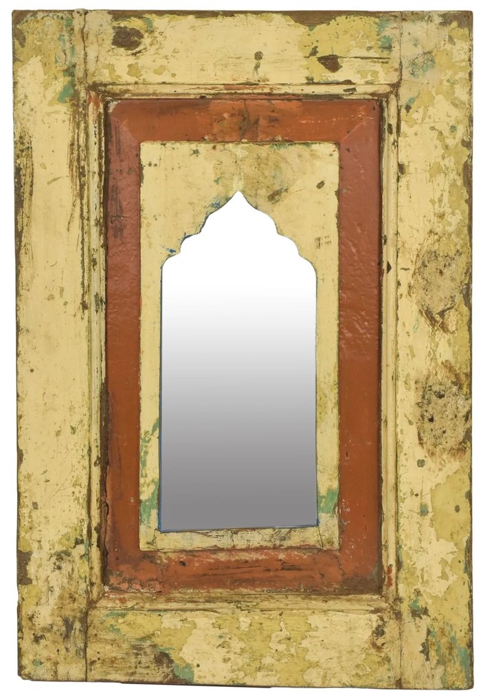Sanu Babu Zrcadlo v rámu z teakového dřeva, 35x3x52cm (1X)