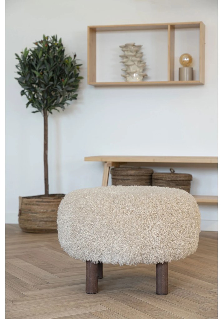 House Nordic Pouf INVERNESS světle hnědý