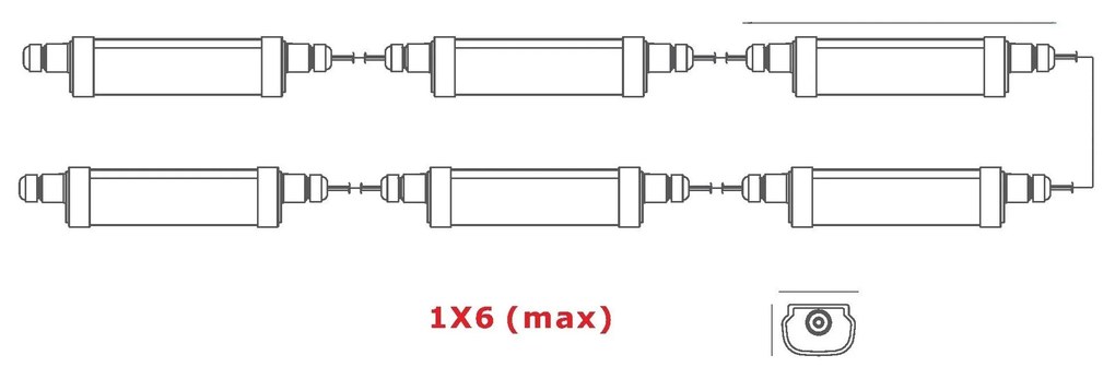 T-LED Prachotěsné svítidlo TRIPROOF TR120 45W Denní bílá