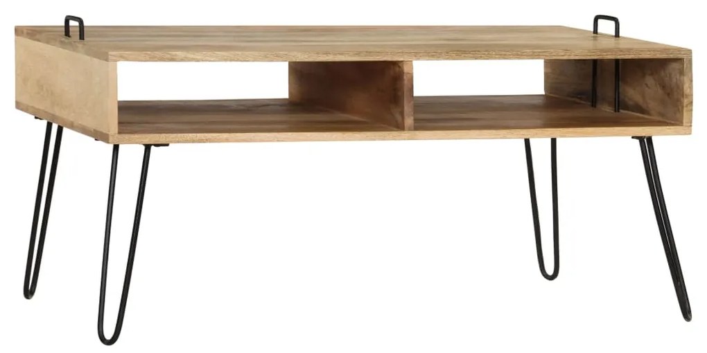Konferenční stolek z masivního mangovníku 100 x 60 x 45 cm - Default Title